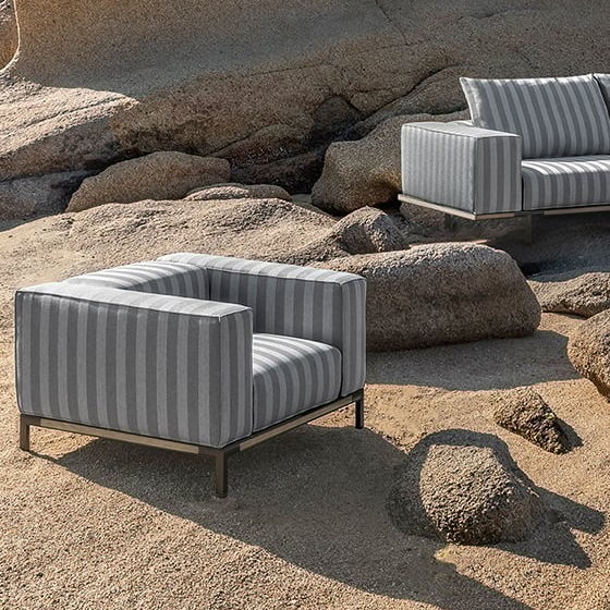 Moderner Sessel - Costiera - Ethimo - Polypropylen / Teakholz / FSC-zertifiziert