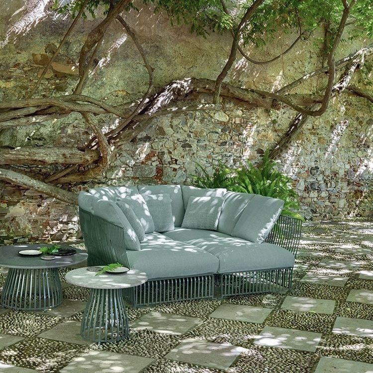 Modulsofa - Venexia - Ethimo - für Außenbereich / grau / beige