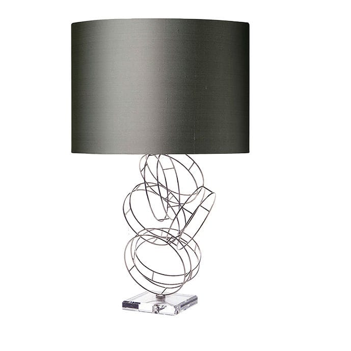 Tischlampe - 80315 - BOHEME DESIGN - Metall / Stoff / modern