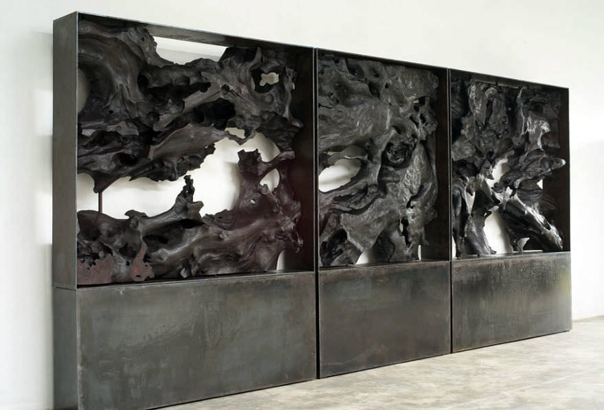 Moderner Paravent - TRIPTYCH - JÉRÔME-ABEL SEGUIN - Holz