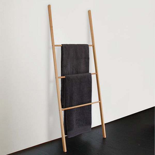 Elegantes Handtuchhalter Leiter Holz Bilder