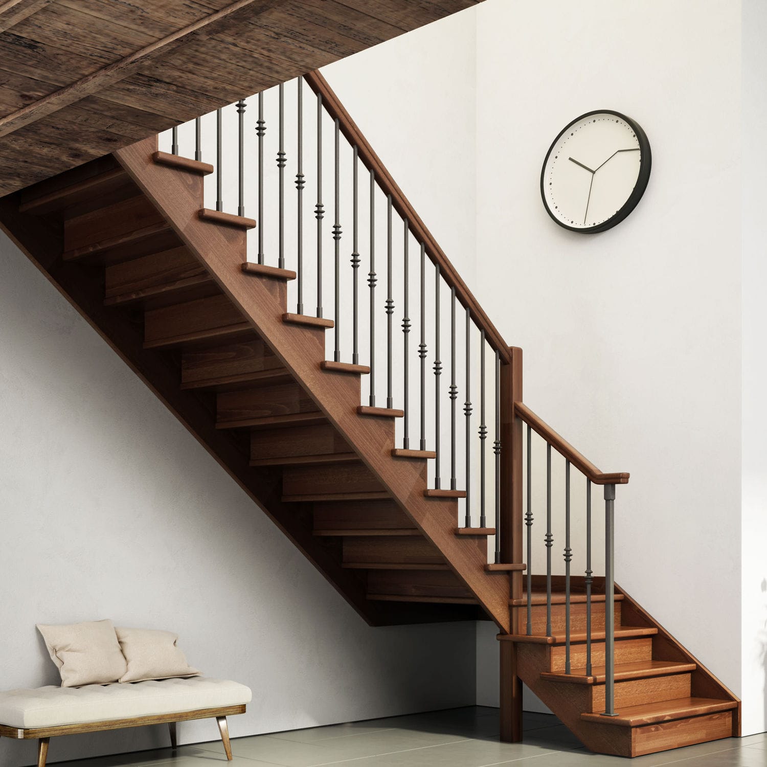 Gerade Treppe - Gara - RINTAL - viertelgewendelt / halbgewendelt ...