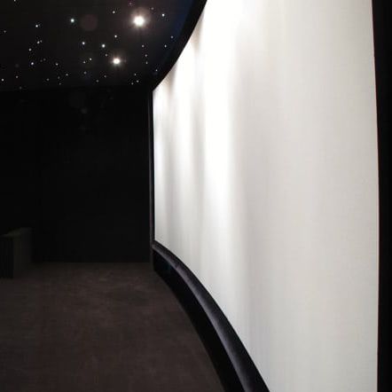 Bogen-Projektionswand - VOTRE CINEMA - muti-Format / 2.35 / Cinemascope