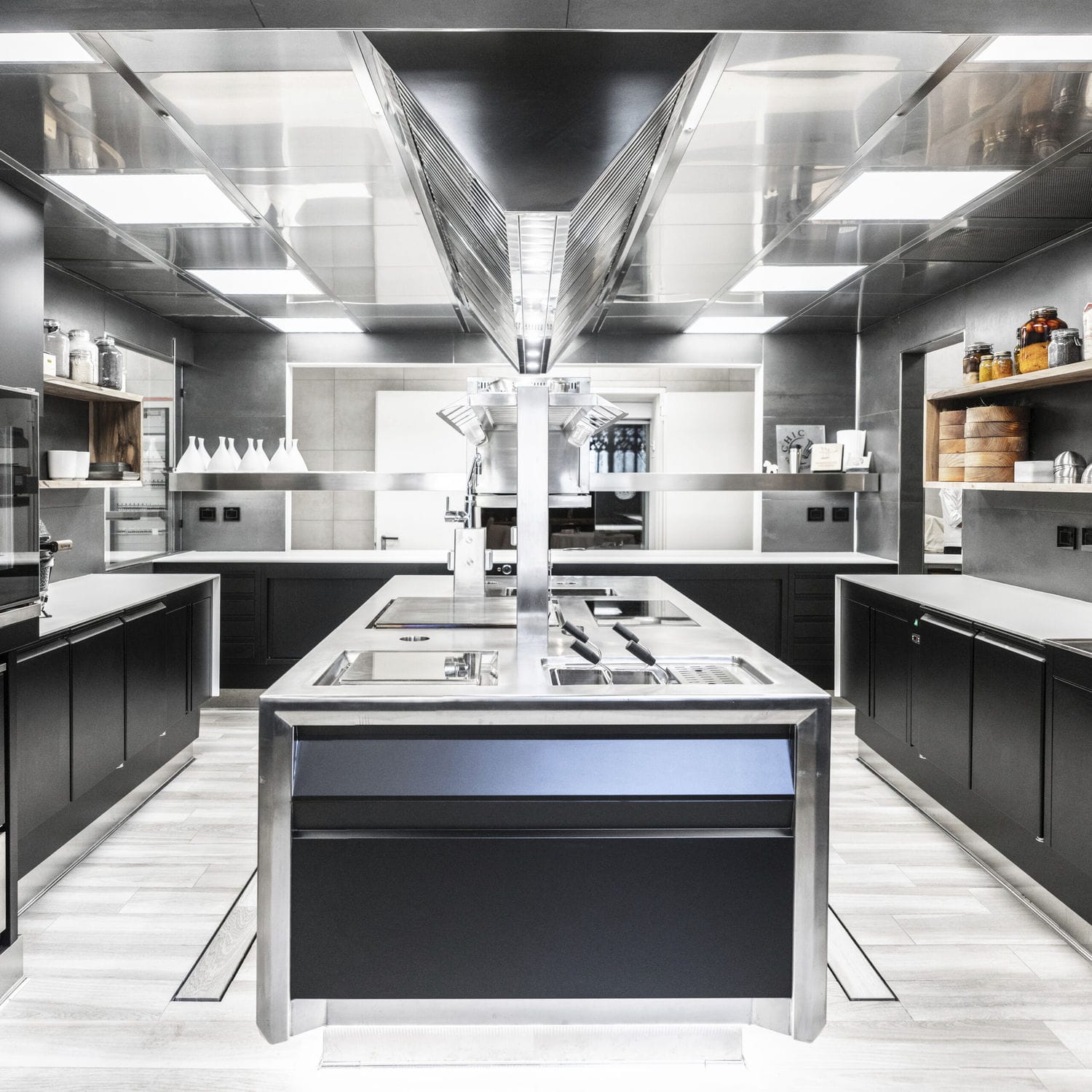 Metall-Profiküche - MIA - gico spa - Modul / Kochinsel / U-Rohr