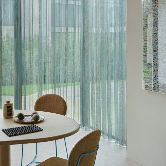 Streifenmuster-Gardine - MULTI - DePloeg - Polyester / Trevira CS ...