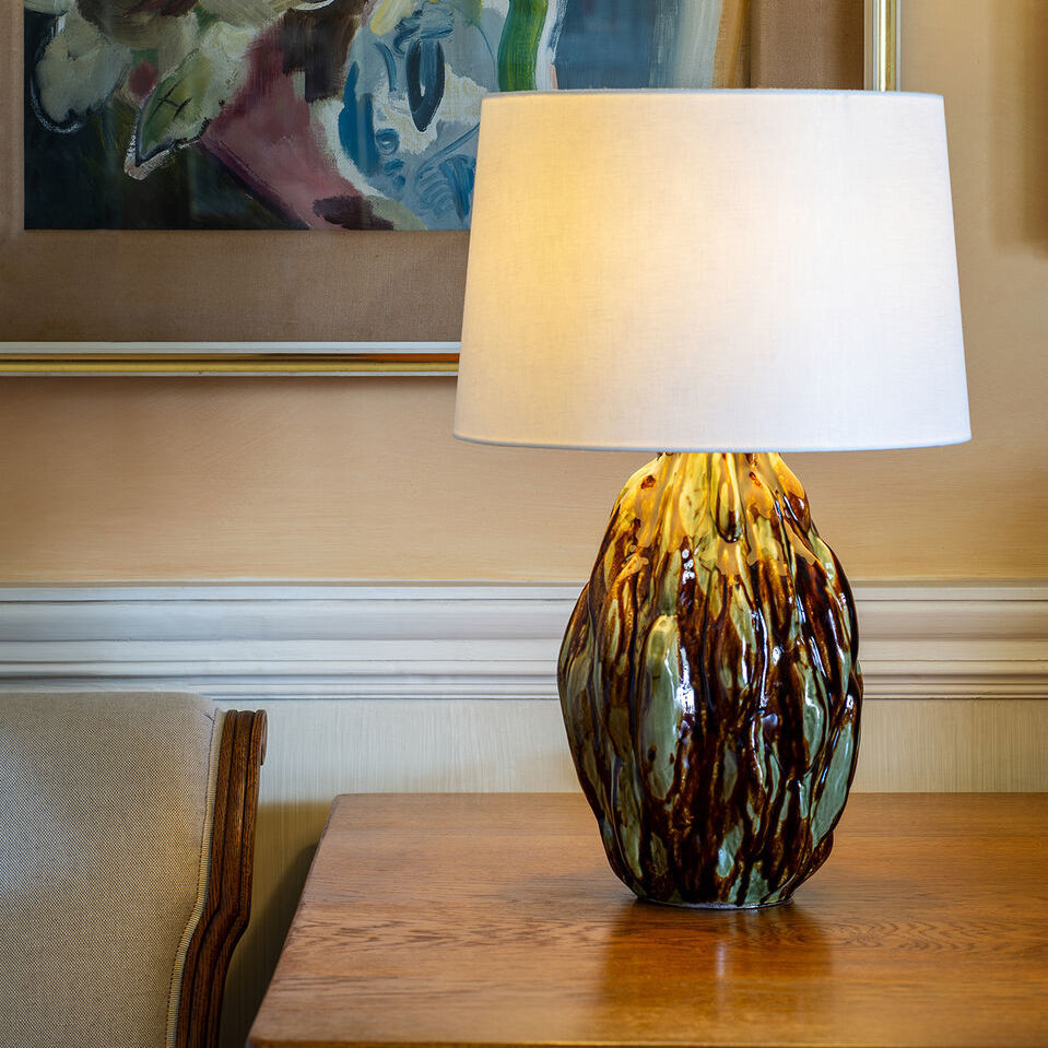 Tischlampe - DITCHAM - VAUGHAN - Steingut / modern / schnurlos