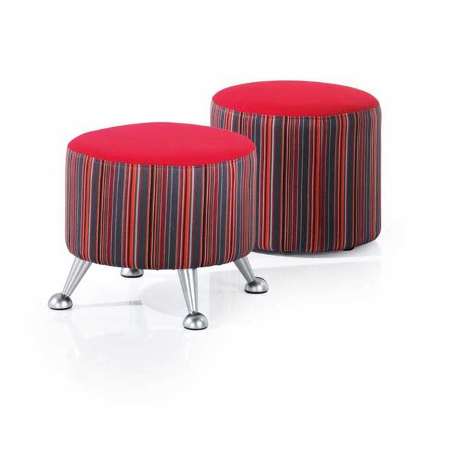 Moderner Hocker - by Ocee Design - Four Design - Stoff / Polster / rot