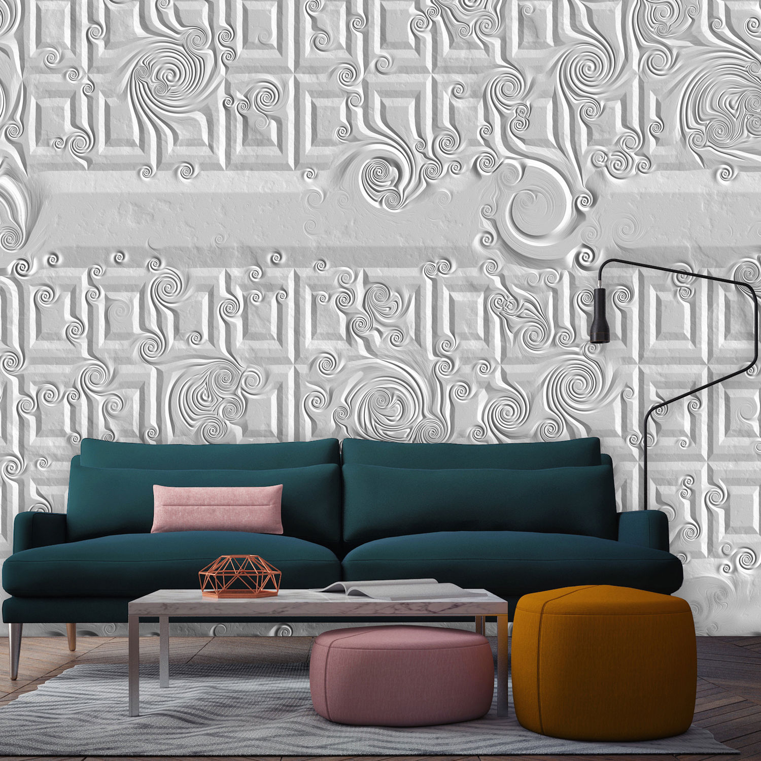 Moderne Tapete - STUCCO - Arta WallDeco - Panorama / abstraktes Motiv ...