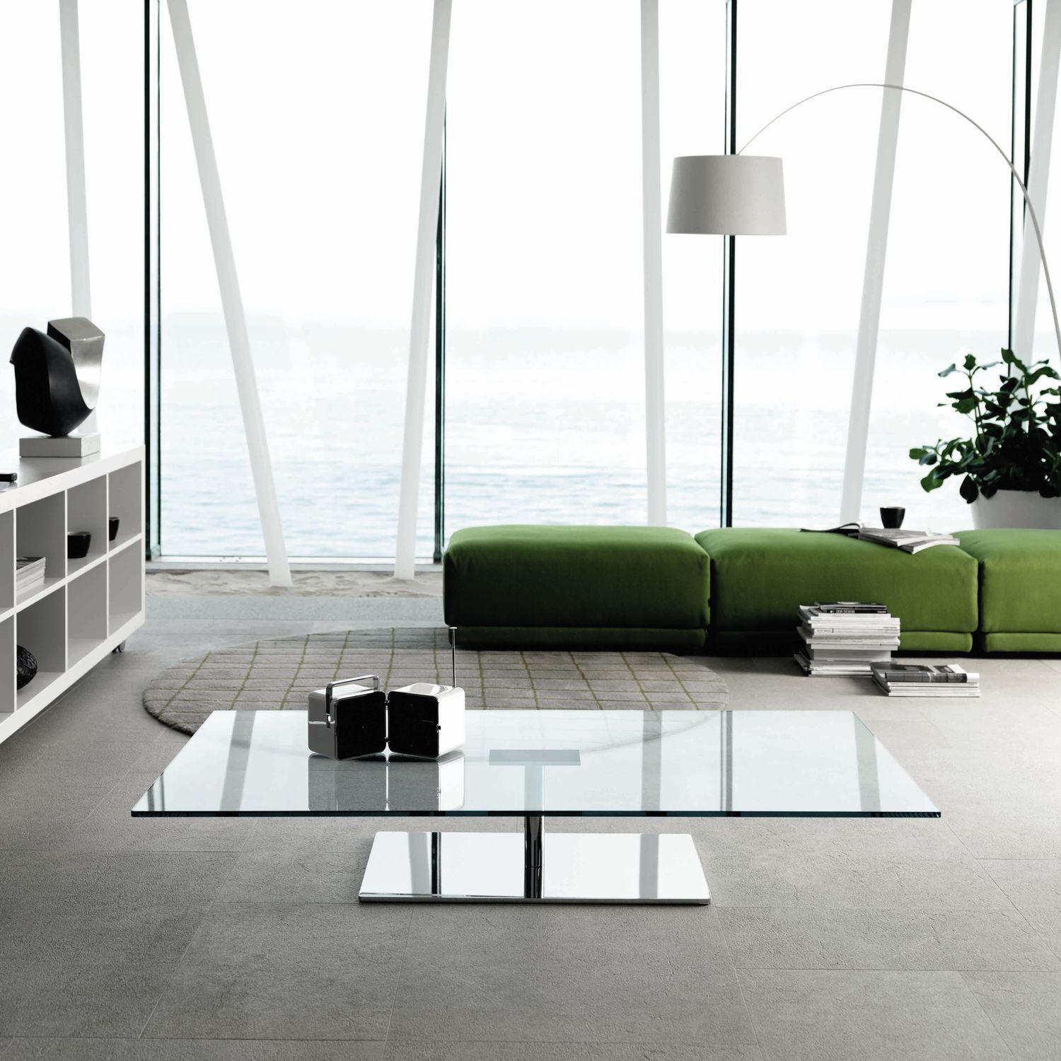 Moderner Couchtisch - FARNIENTE - TONELLI Design - Glas / aus ...