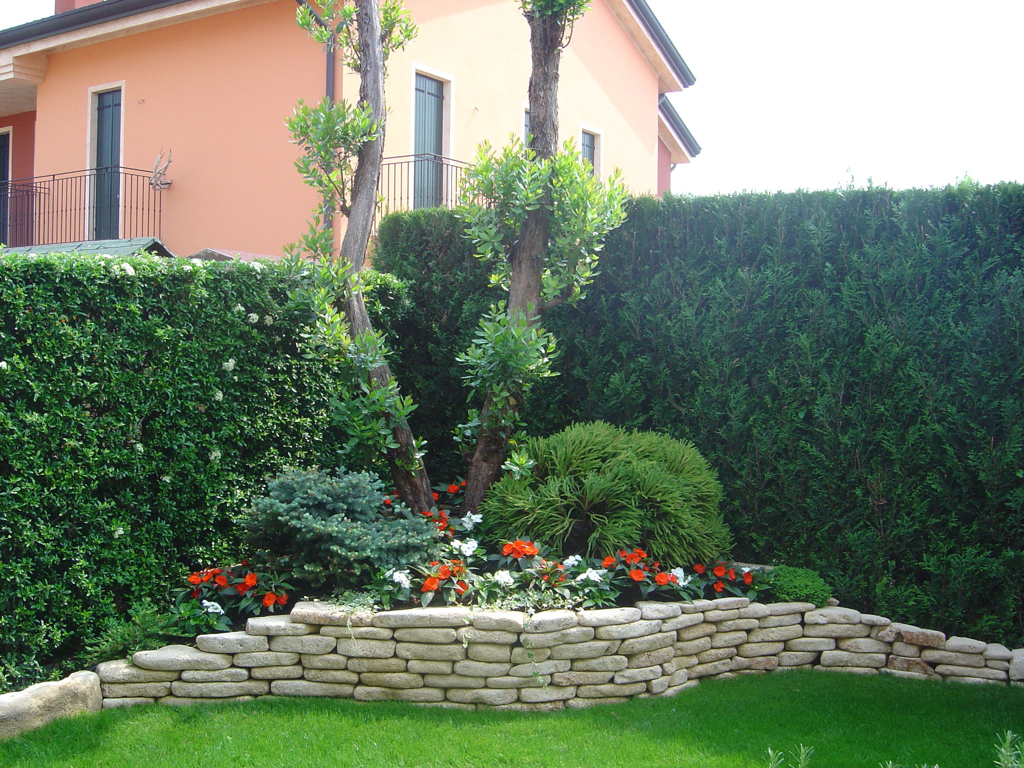 Garten-Randstein / Naturstein / rechteckig - Un Mondo in Pietra