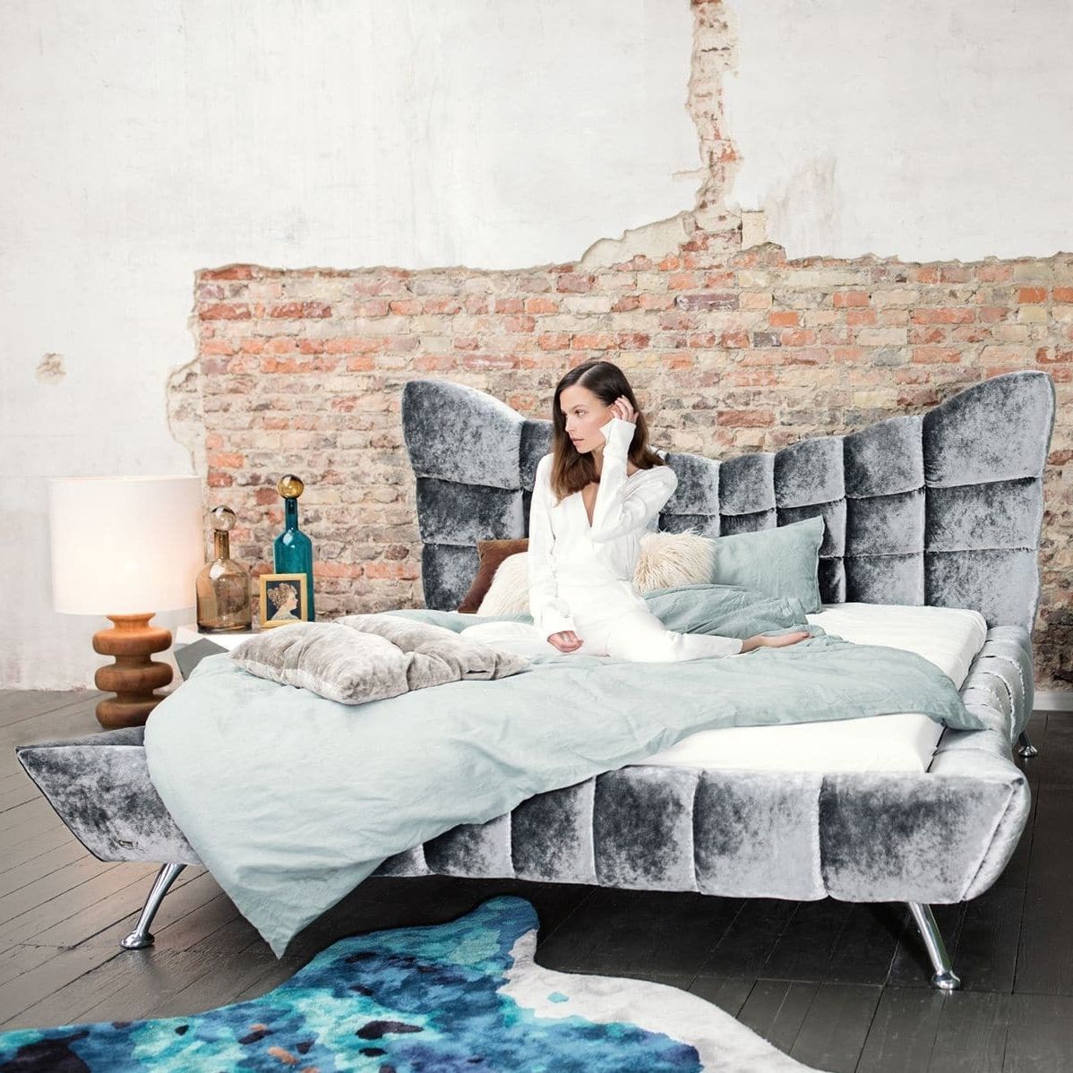 Doppelbett - CLOUD 7 - BRETZ - modern / Polster / Kopfteil