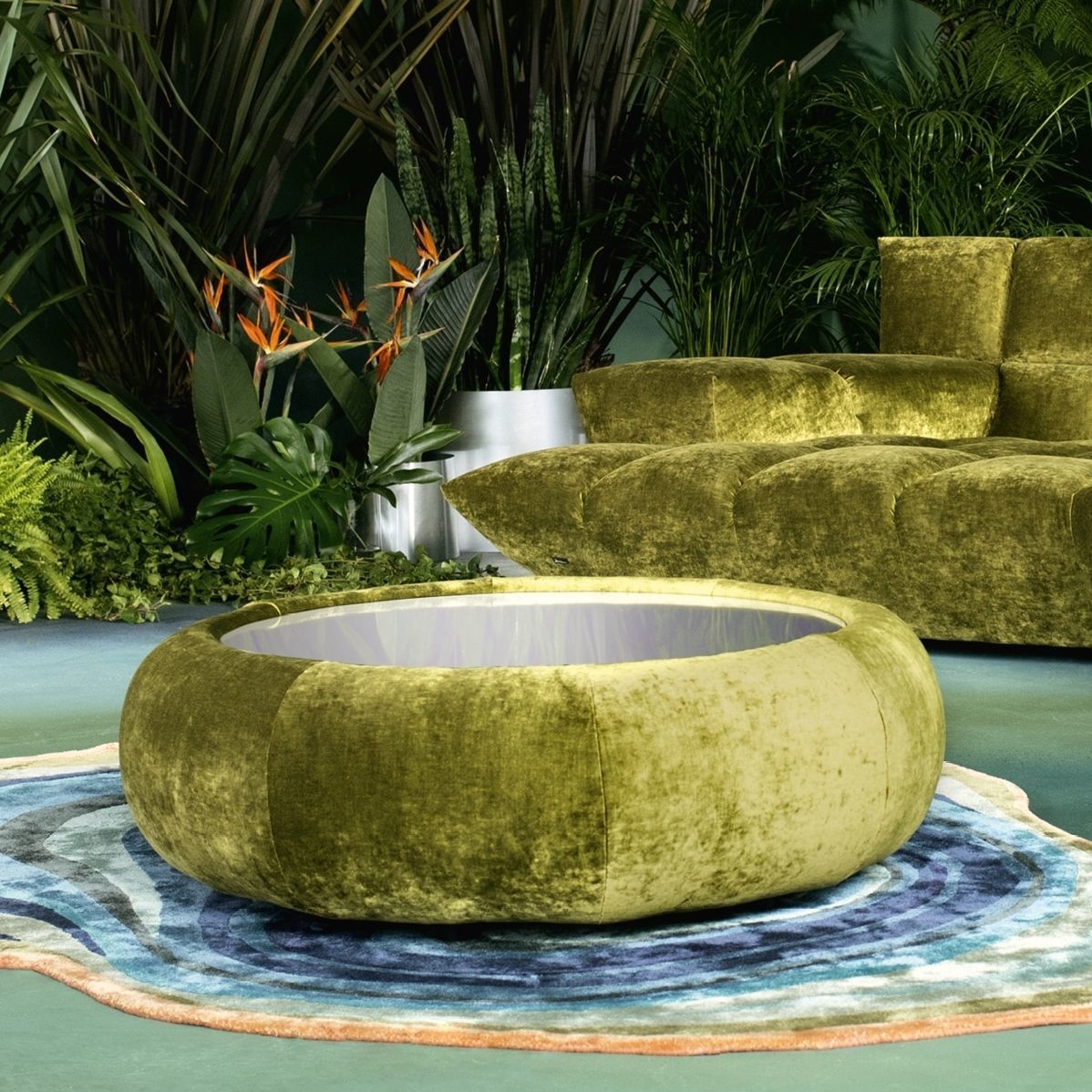 Moderner Couchtisch - CLOUD 7 - BRETZ - Glas / Gestell aus Holz ...