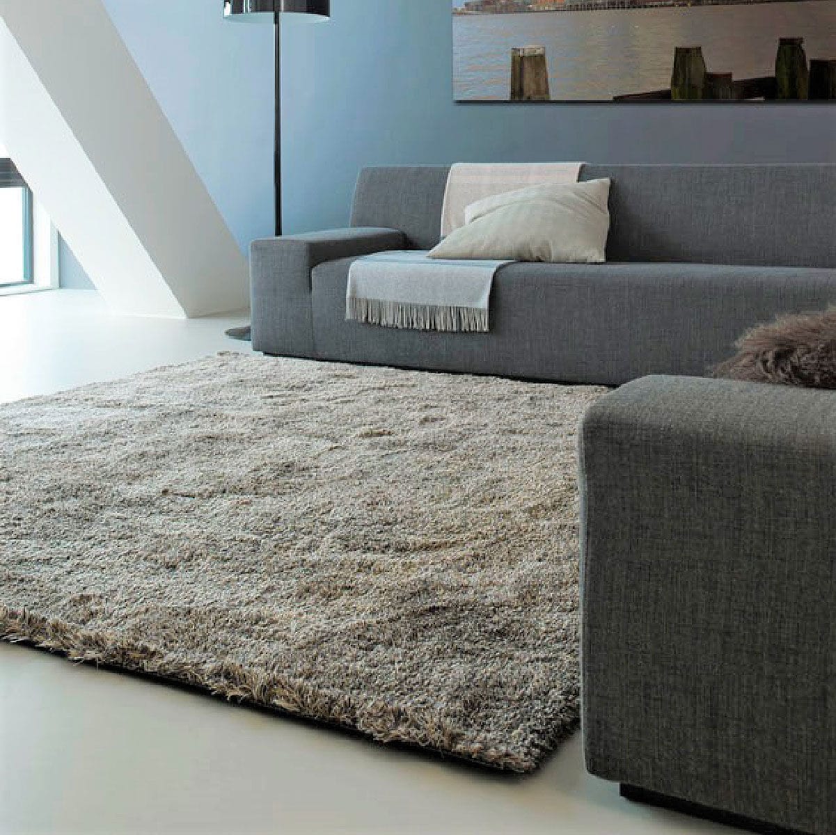 Moderner Teppich - Sauvage - Carpet Sign - einfarbig / Neuseelandwolle ...