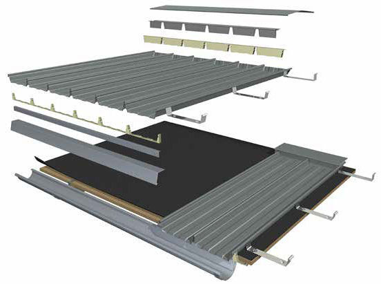 Metalldach - RIB-ROOF 465 - Zambelli GmbH & Co. KG - profiliert / Stehfalz