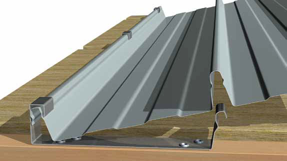 Metalldach - RIB-ROOF 465 - Zambelli GmbH & Co. KG - profiliert / Stehfalz