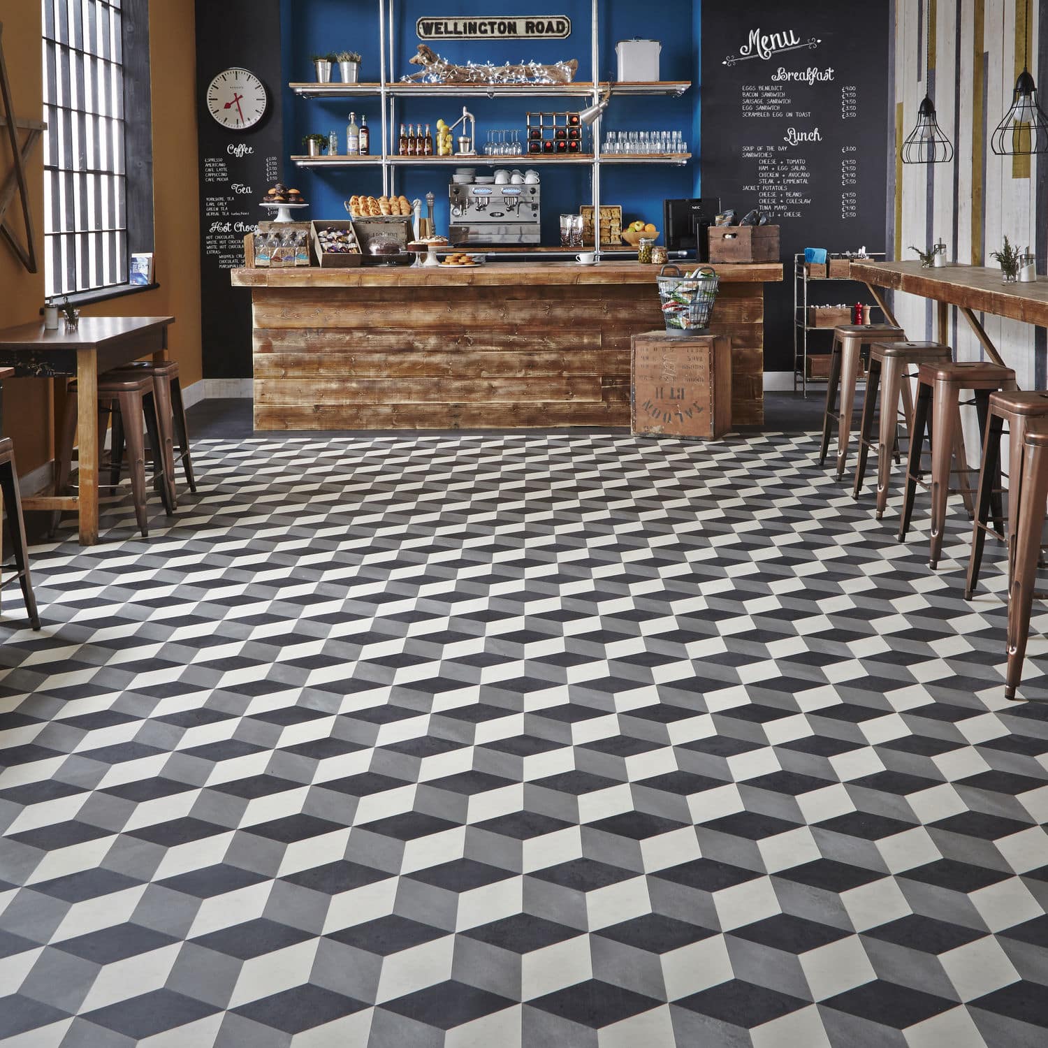 PVC-Bodenbelag - Cubes SP111 SP213 SP114 - Designflooring - texturiert ...