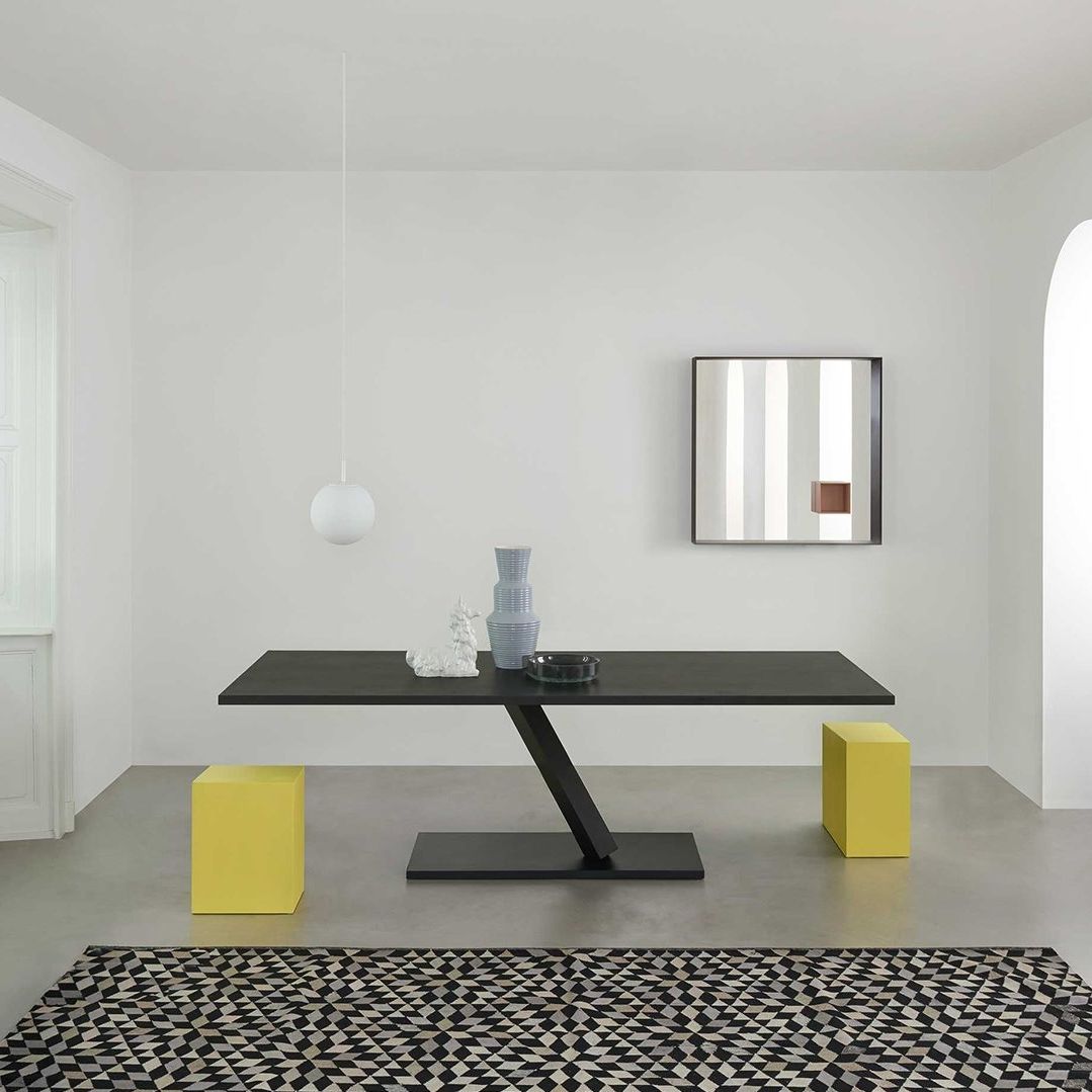 Moderner Tisch - ELEMENT - DESALTO spa - MDF / Metall / Gestell aus Stahl