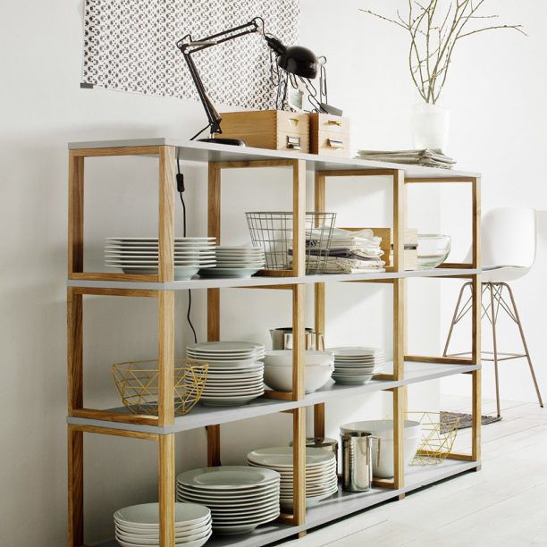 Modernes Regal - ART : 2333 - Tenzo AB - lackiertes Holz / Eiche
