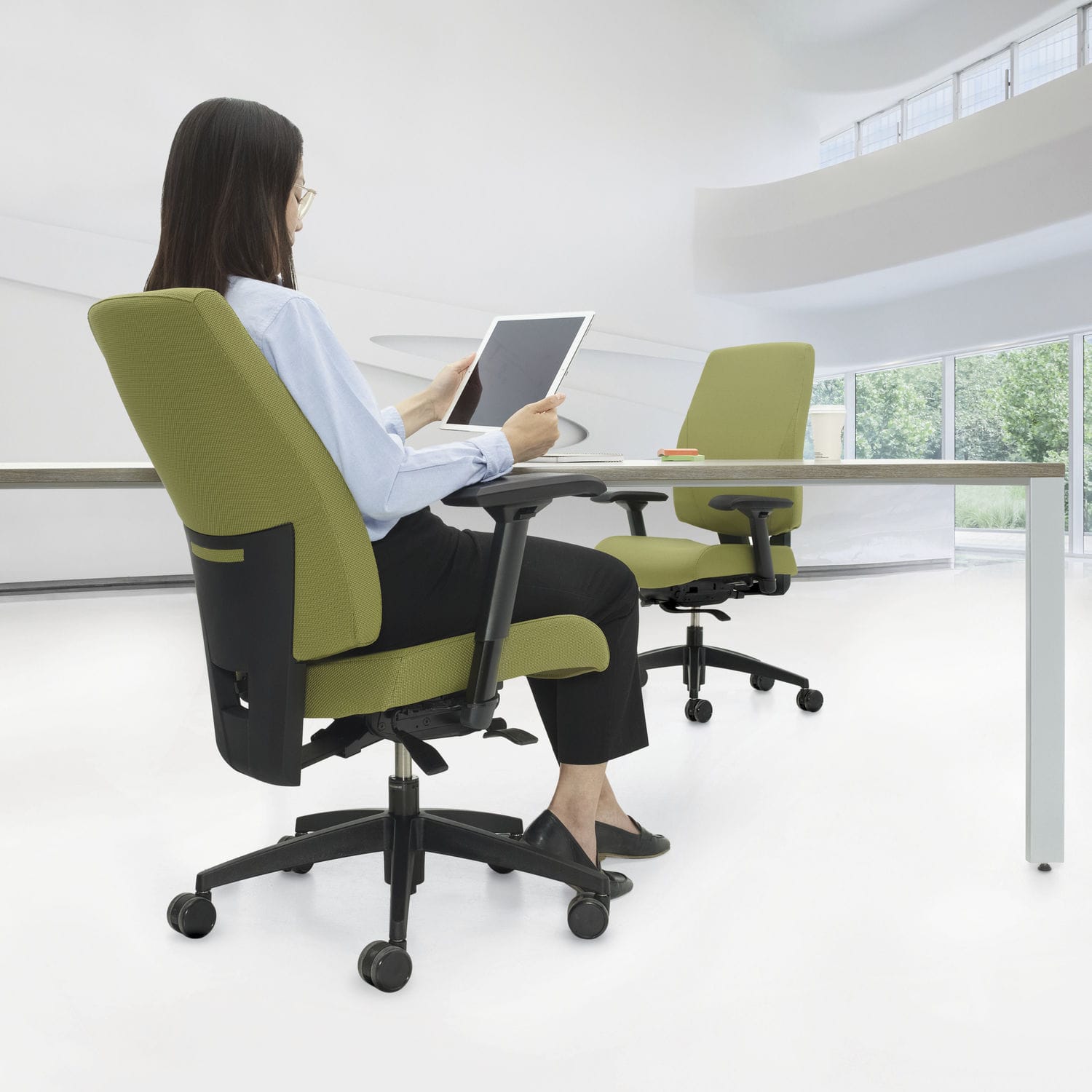 Moderner Bürosessel - G1 ERGO SELECT - GLOBAL totaloffice - Stoff / mit ...