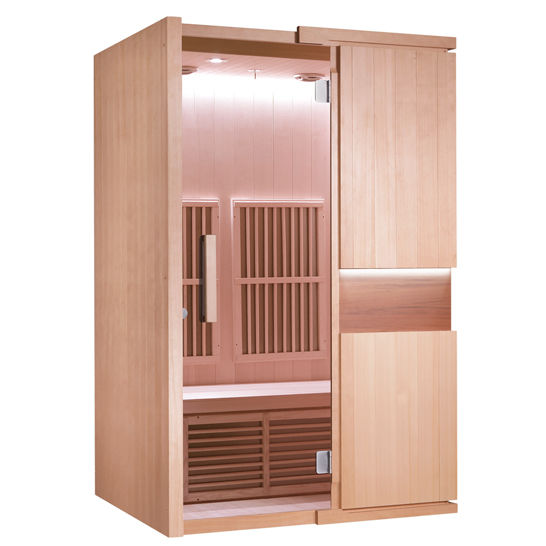 Infrarotsauna - FRB-2C6 - Sauna King - für Privatgebrauch / für Gewerbegebrauch / Hemlock