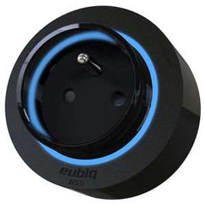 Aufputz-Steckdose - ITA STANDARD - Eubiq - Polycarbonat / modern / schwarz