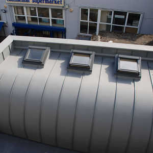 Zinkdach - RICHMOND - Peters Roofing - Metalloptik / Stehfalz / plan