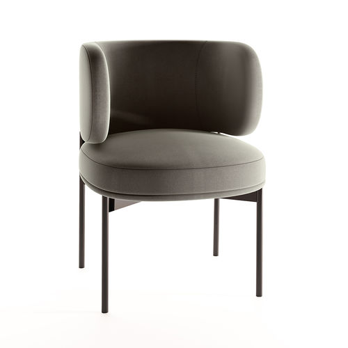 Akiko navy velvet chair store