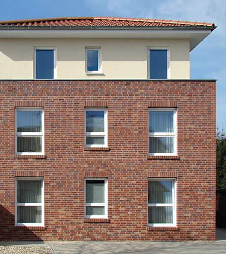Ziegel für Fassaden - NORDDEICH - ABC Klinker gruppe - Massiv / rot