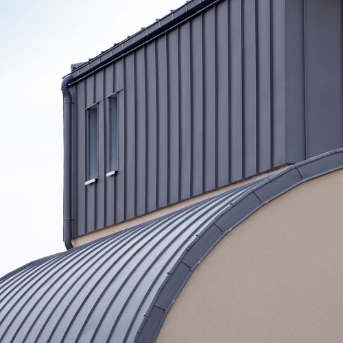 Zinkdach - DOUBLE LOCK - ASTURIANA DE LAMINADOS - Stehfalz / gebogen / plan