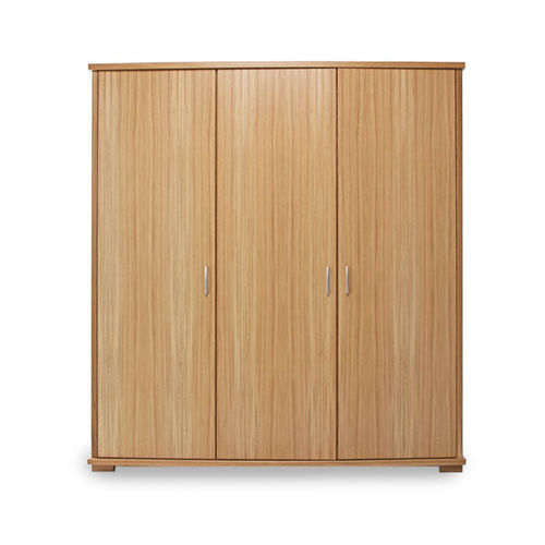 Moderner Kleiderschrank - SANDRA - HEAVENS - Eiche / Nussbaum / Holzfurnier