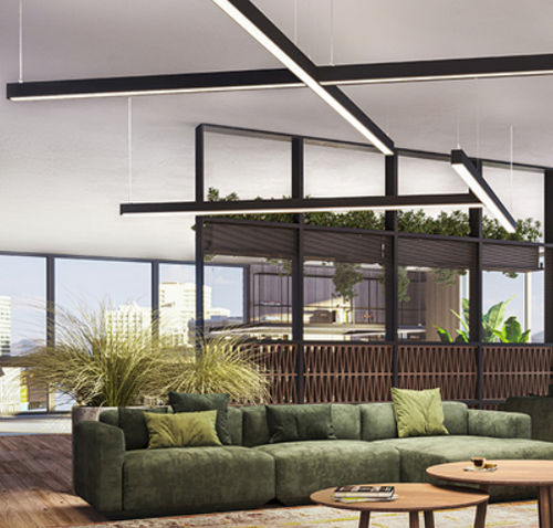 Schachtelbare Leuchte - C80-WR G2 - GLAMOX - hängend / LED / linear