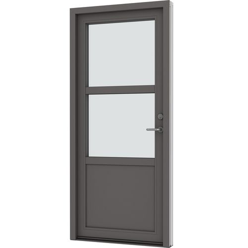 Eingangstür - RIBO ALU - VELFAC - Holz / Aluminium / einflügelig