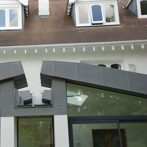 Zinkdach - VICARAGE ROAD - Peters Roofing - Schieferoptik / Metalloptik ...