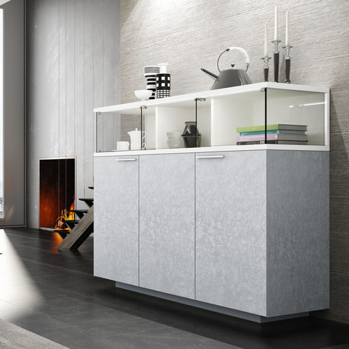 Hohes Sideboard - GINZA + : AU14 - A. Brito - modern / lackiertes Holz ...