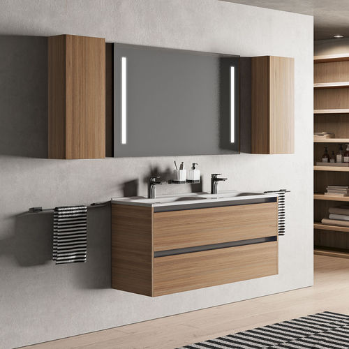 Wandhängender Waschtisch-Unterschrank - METROPOLE - Inda - Holz ...