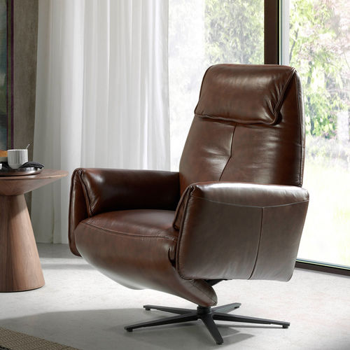 Moderner Relaxsessel - 5056 - Angel Cerdá - Leder / Kuhfell / Kiefer