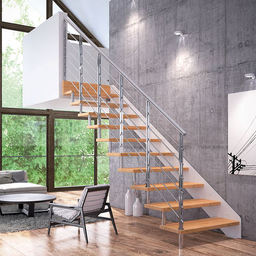 Gerade Treppe - Recta - RINTAL - viertelgewendelt / halbgewendelt ...