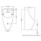 Wandmontiertes Urinal - URS-WHT-13253O - Jaquar - Keramik